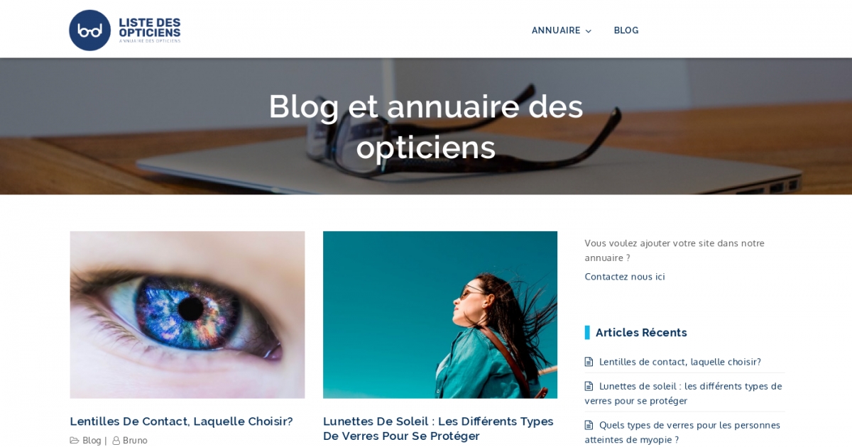 Liste Opticiens, le blog et annuaire de la vue et de l'optique Liste Opticiens, le blog et annuaire de la vue et de l'optique