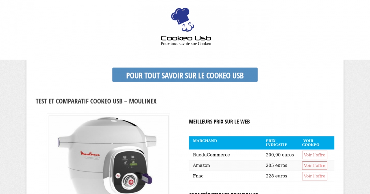 Avis Cookeo Usb