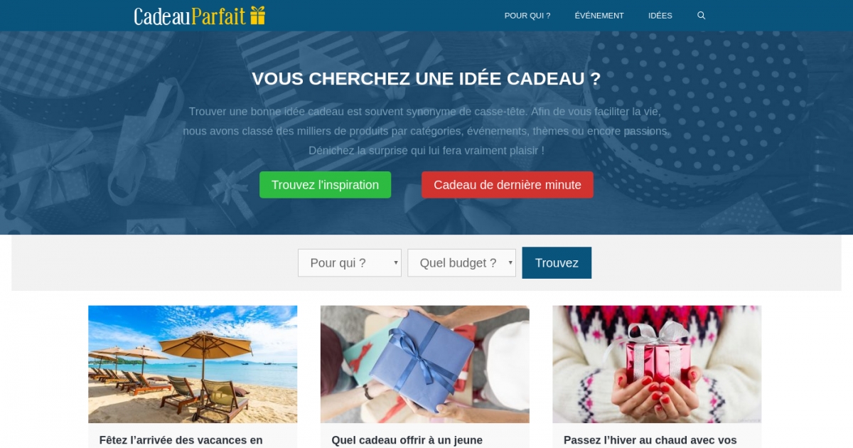 Cadeau Parfait : un générateur d’idées cadeaux à votre portée