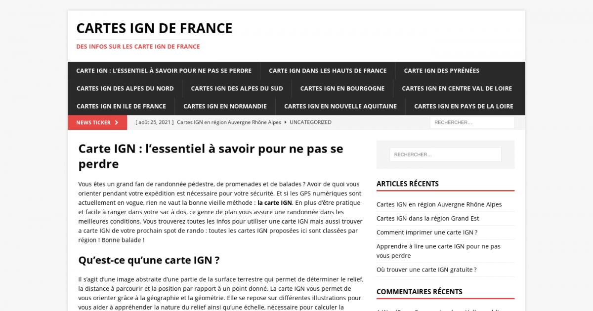 Carte IGN : toutes les informations qu'il vous faut