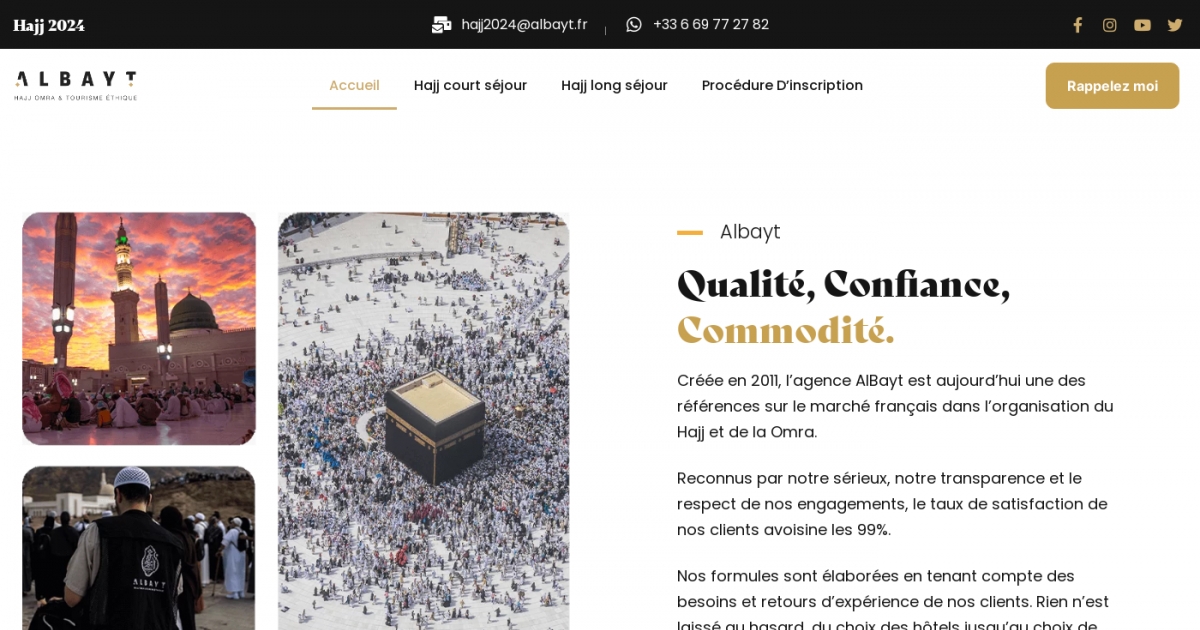 2024hajj, AlBayt pour l'organisation du Hajj et de la Omra