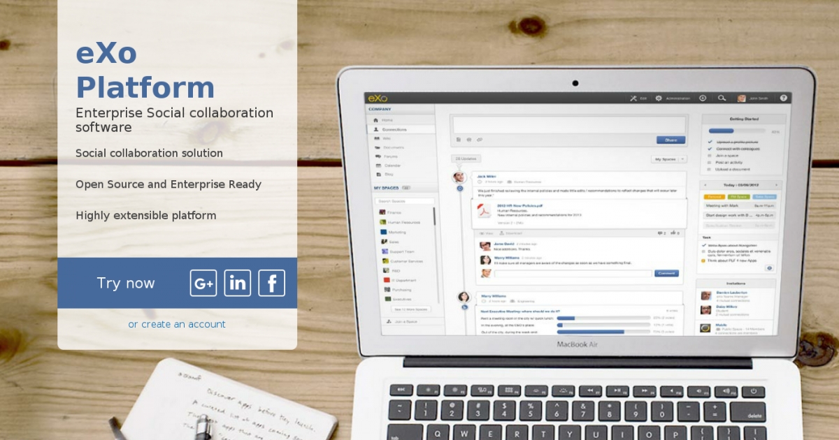 Exo platform, une solution de réseau intranet pour votre société