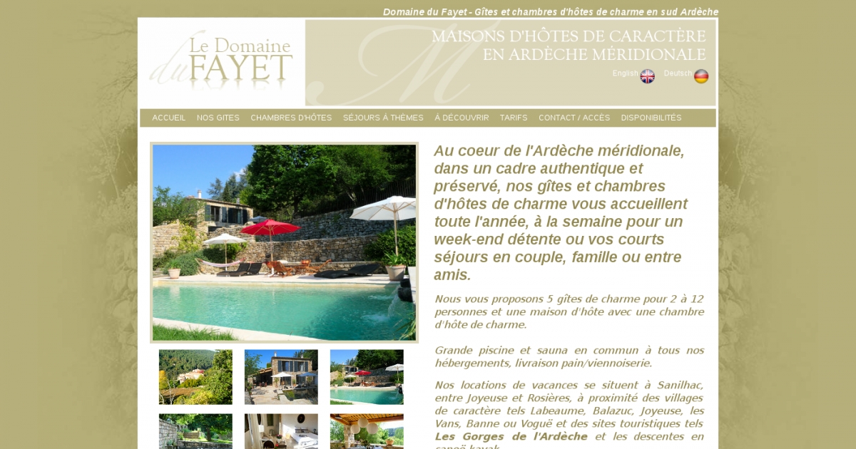 Le Fayet, des locations de qualité pour vos séjours ou week-end en Ardèche