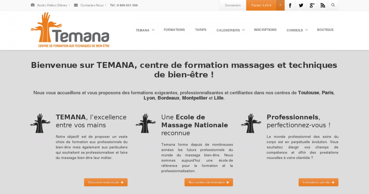 Centre de formation aux massages | Temana