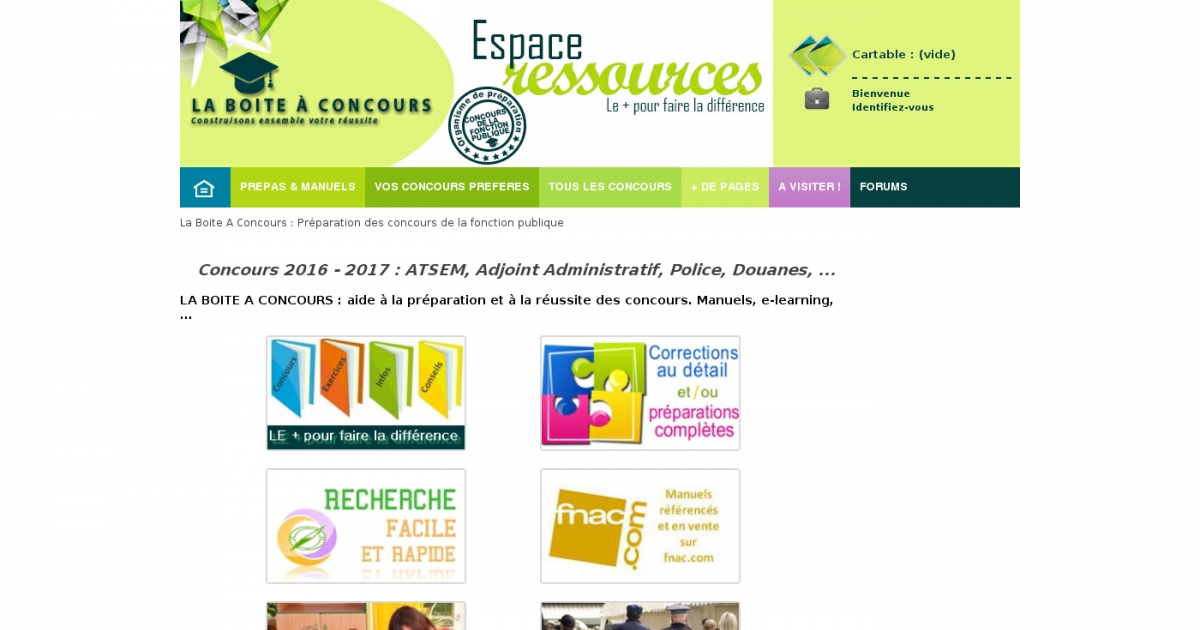 Aide à la préparation des concours de la fonction publique