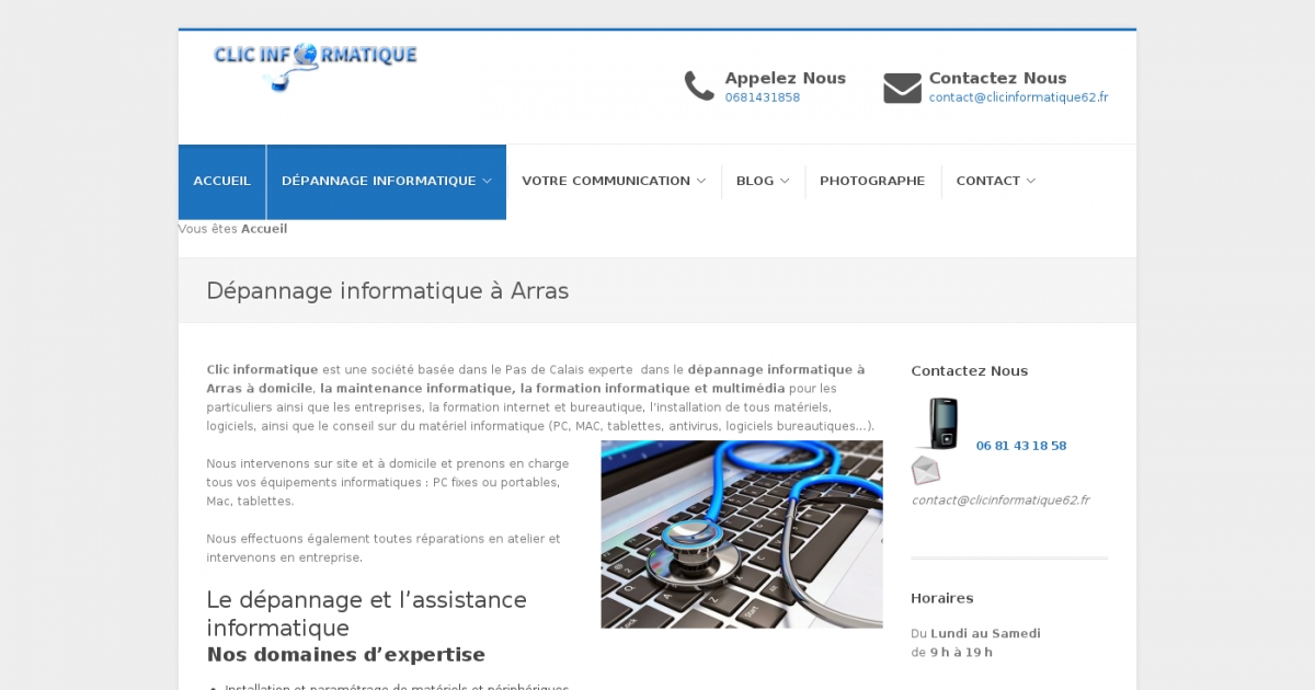 Clic-Informatique, dépannage informatique à domicile