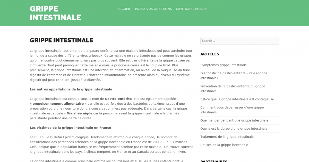 La grippe intestinale: causes, symptômes et traitements